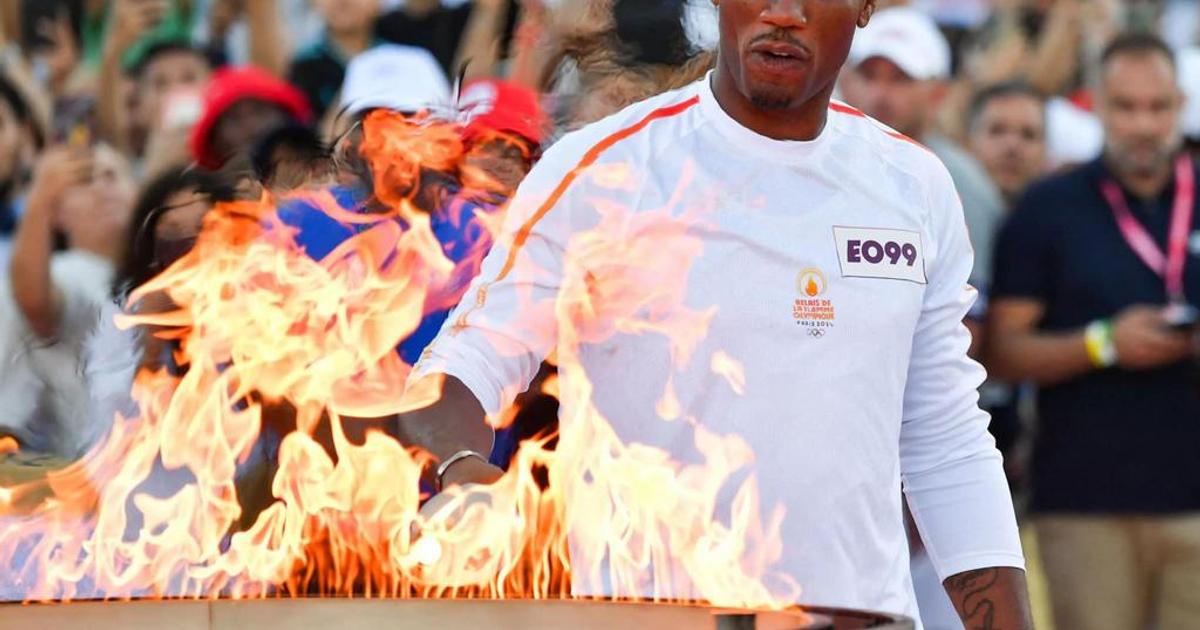 J.O Paris 2024 : Didier Drogba allume la flamme olympique | Pulse Côte ...