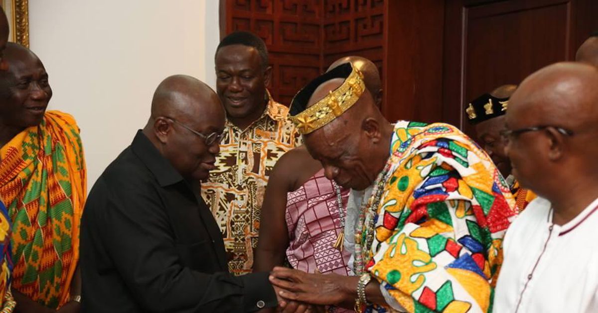 Togbe Agorkoli IV pays historic visit to Nana Addo | Pulse Ghana