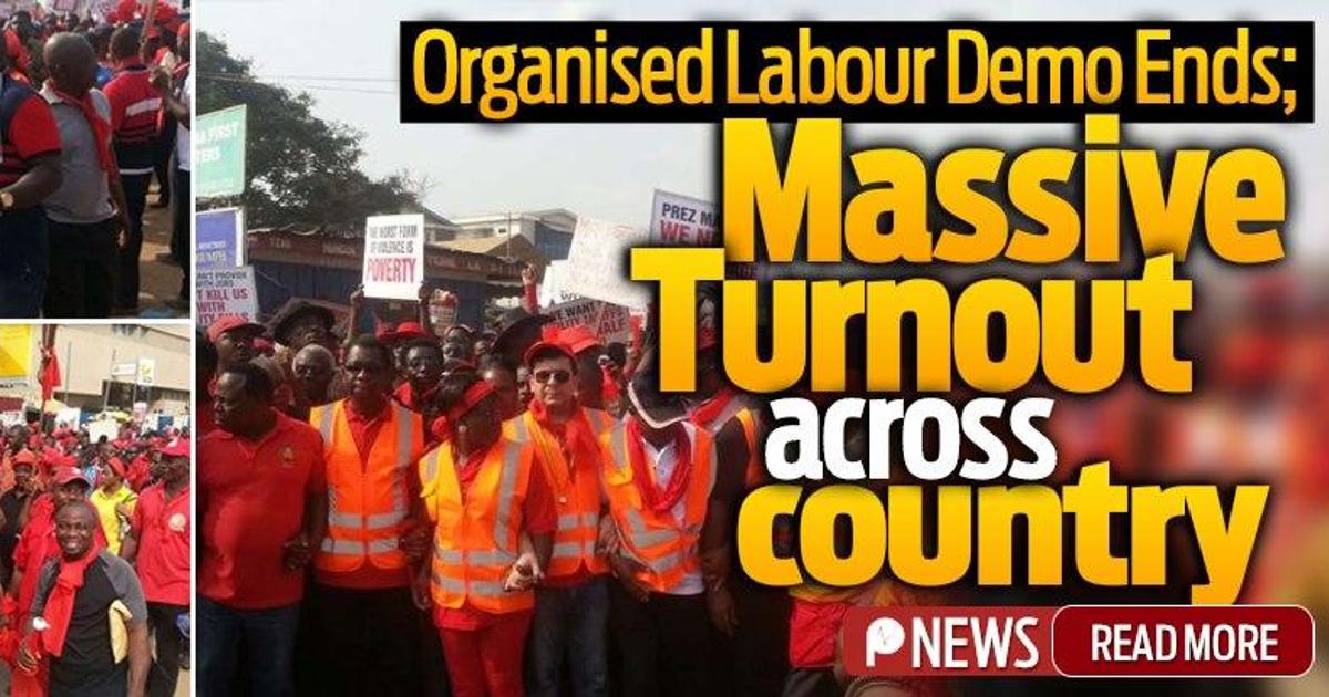 Organised labour demonstrate against government | Pulse Ghana