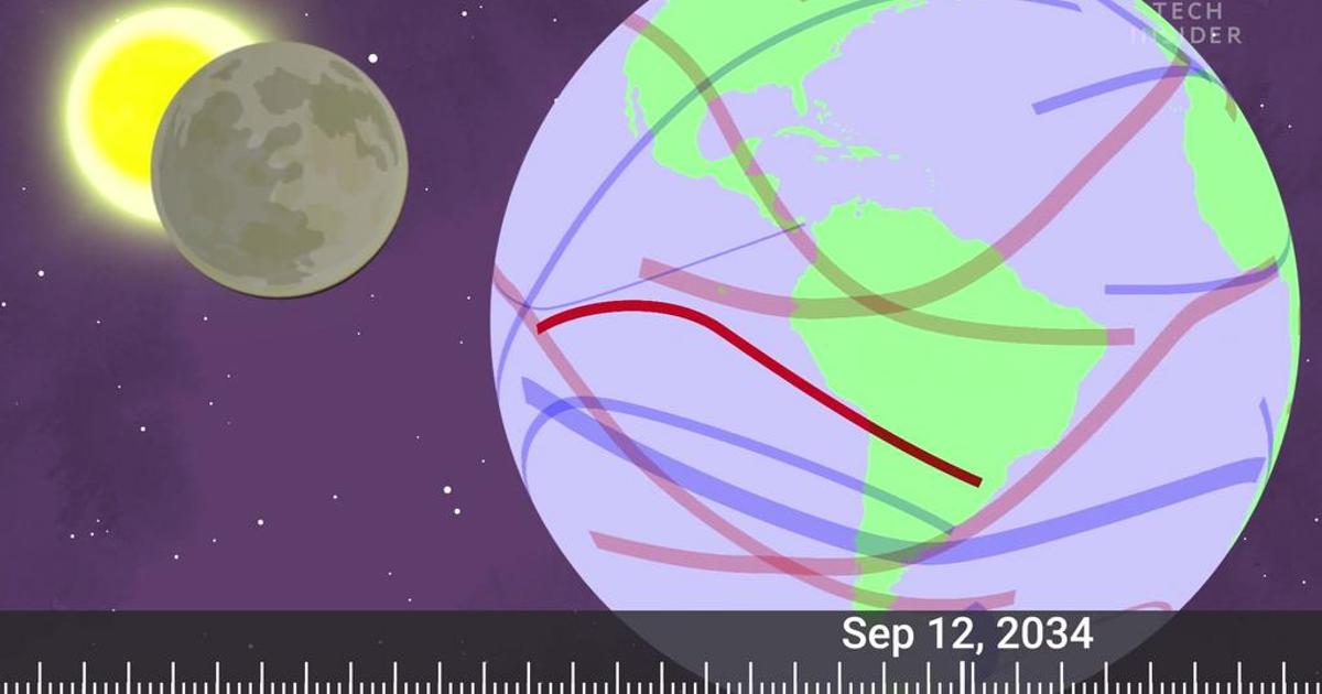 An animated map shows every total solar eclipse around the world until ...