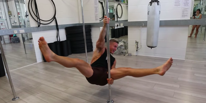 Watch What Happens When This Bodybuilder Tries Pole Dancing for the First Time | Pulse Ghana