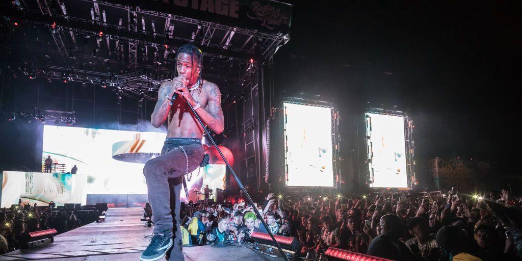 Travis Scott Might Have Broken His Knee on Stage, and the Video Ain't ...