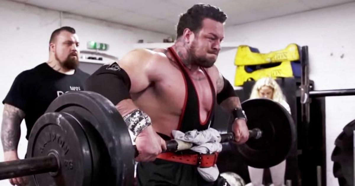 Watch This Giant Bodybuilder Take on Strongman Events with Eddie Hall ...