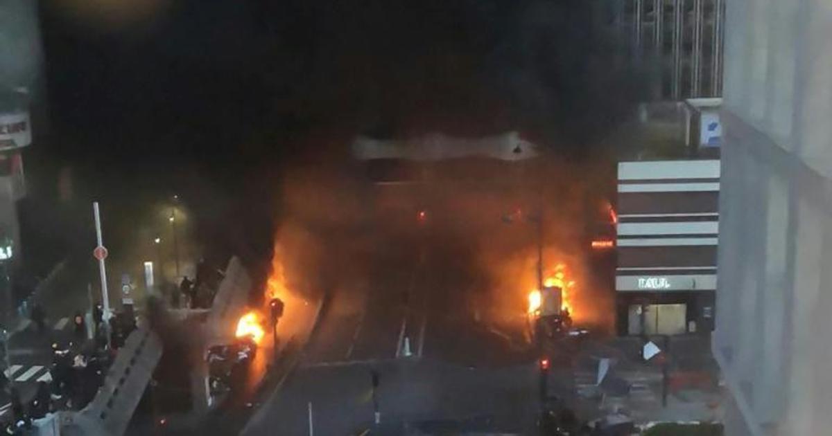 Fire in Paris, train station partly evacuated during protests: police ...