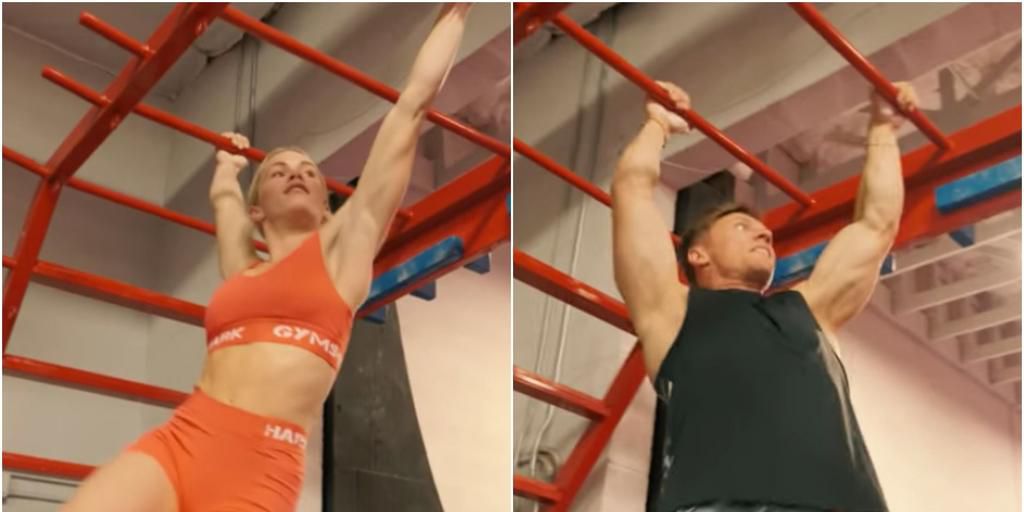 Watch This Bodybuilder and Gymnast in a Battle of the Sexes Ninja ...