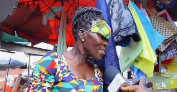 Ghanaian woman gives an interesting reason why she wears her mask on ...