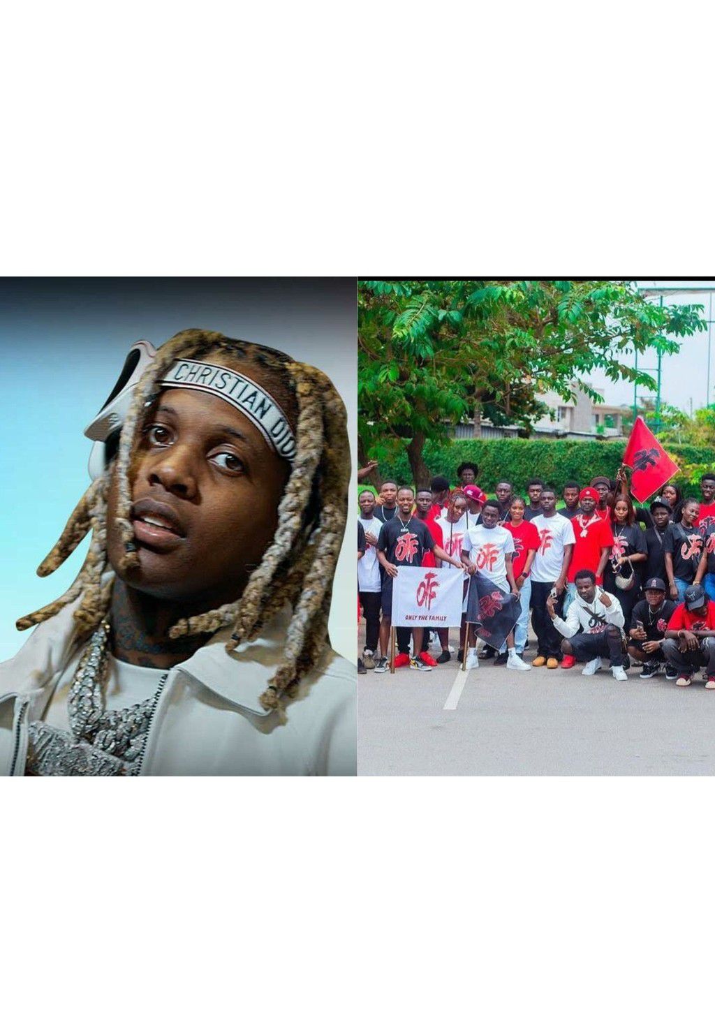Ghanaian fans of Lil Durk hit the streets to support him after his ...