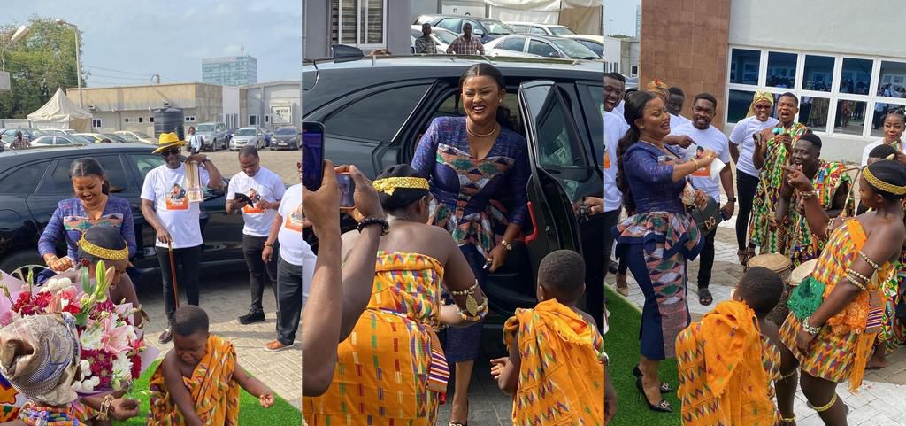 Nana Ama McBrown gets royal welcome as she quits UTV for Media General [WATCH] | Pulse Ghana