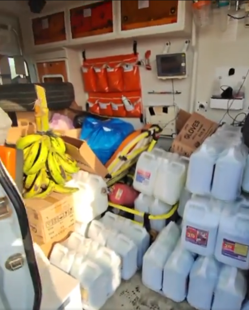 Watch video: Government ambulance being used to carry charcoal and food ...