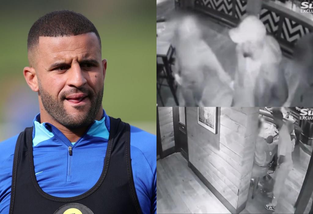 England star Kyle Walker caught on camera exposing manhood in bar ...