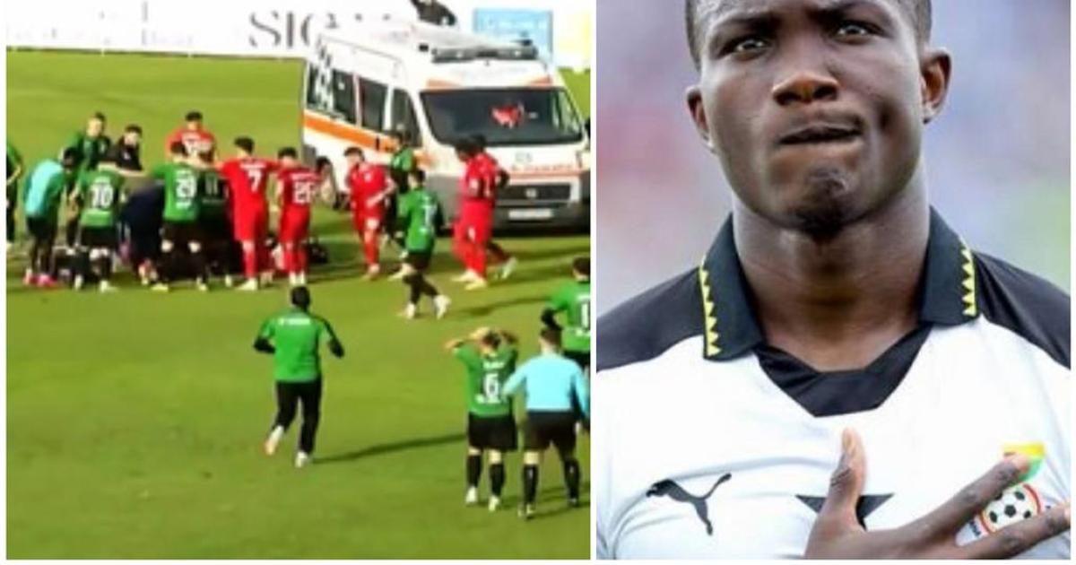 Watch: Video shows Raphael Dwamena’s final moments when he collapsed on ...