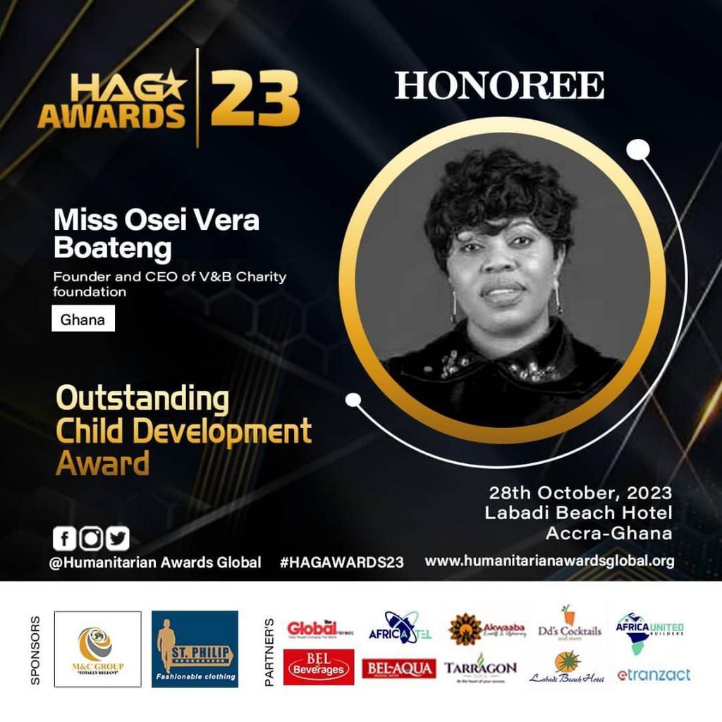 Miss Osei Vera Boateng to be honoured by Humanitarian Awards Global ...