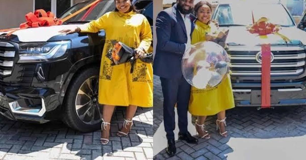 Mercy Chinwo gets brand new SUV from her husband as gift for delivering ...