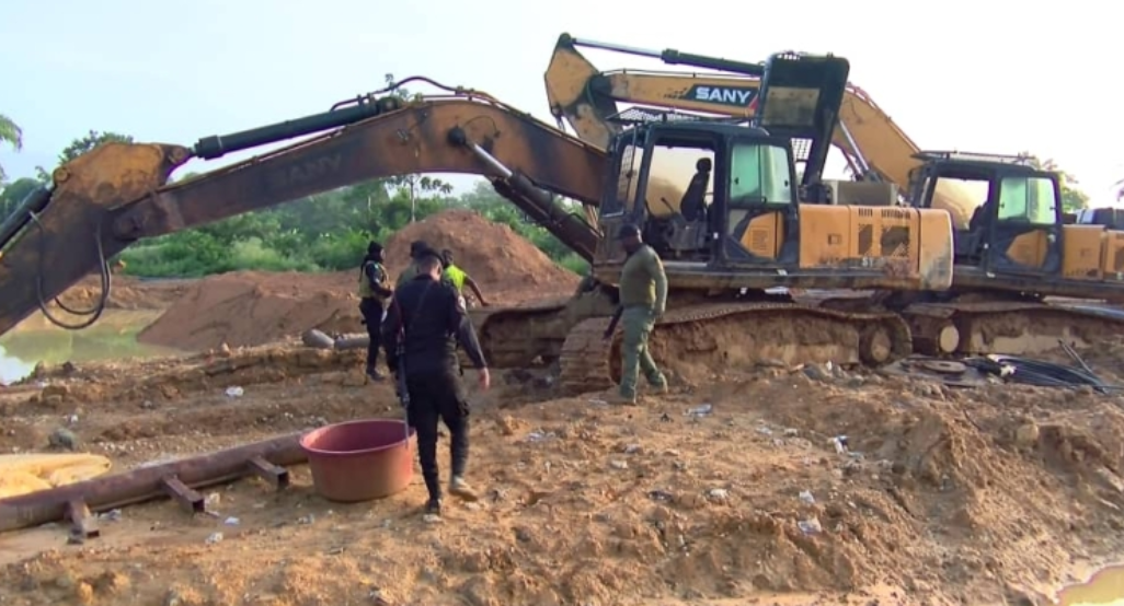 Galamsey: 13 excavators seized as Chinese nationals among arrested illegal miners | Pulse Ghana
