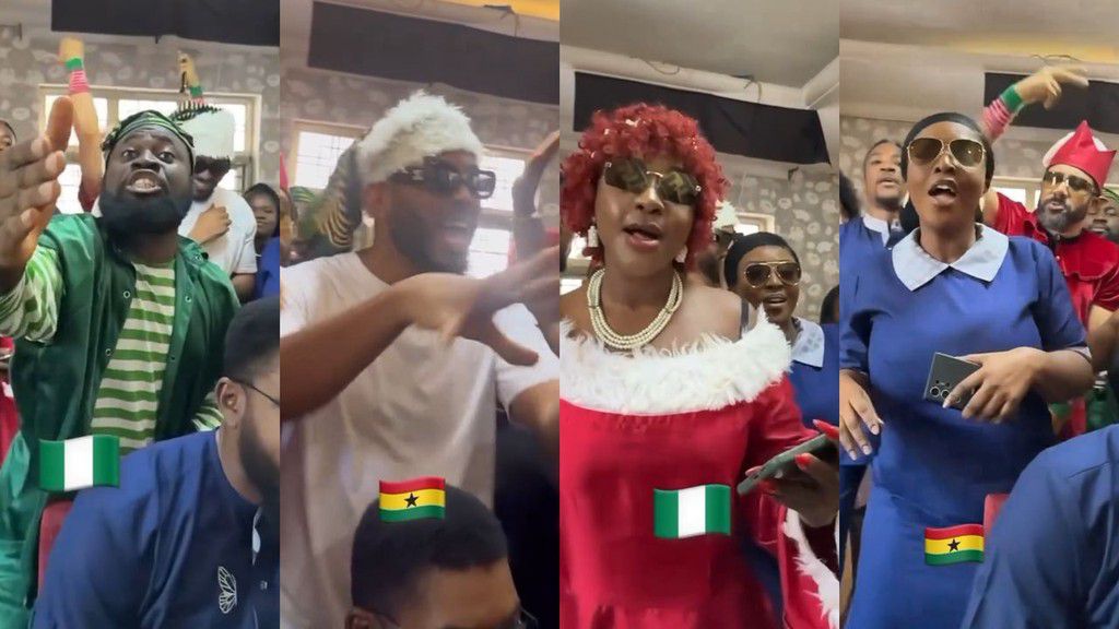 Ghanaian and Nigerian actors engage in heated rap battle; check out the ...