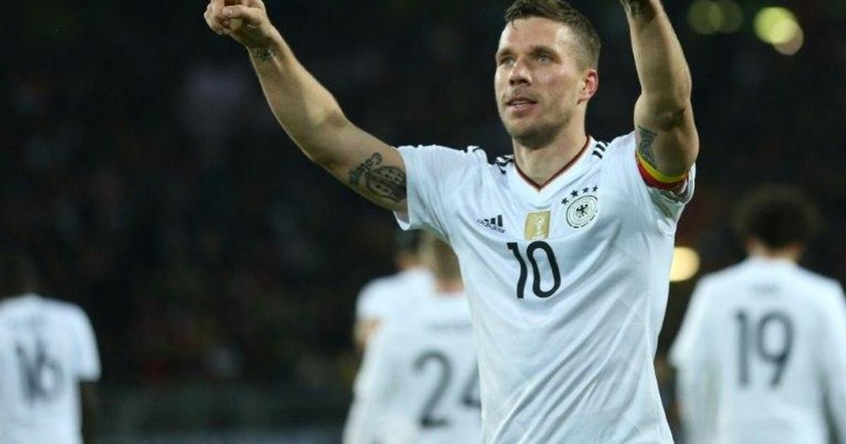 Podolski hits winner against Three Lions to sign off in style | Pulse ...