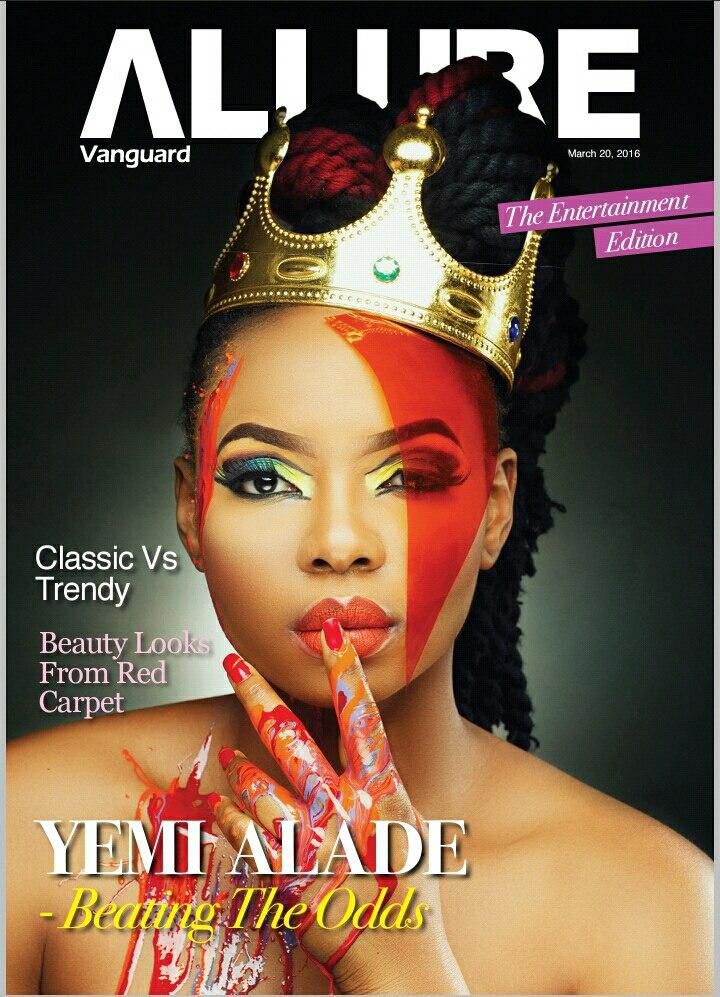 Singer is eccentric on the cover of Vanguard Allure | Pulse Nigeria