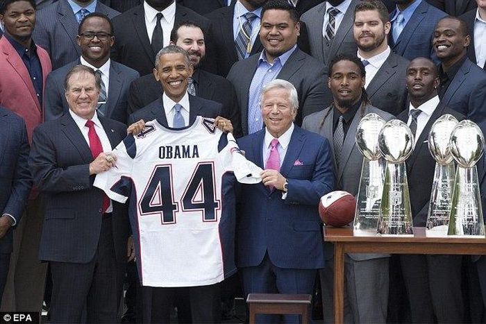 US President, Barack Obama hosts NFL Champions at the White House ...