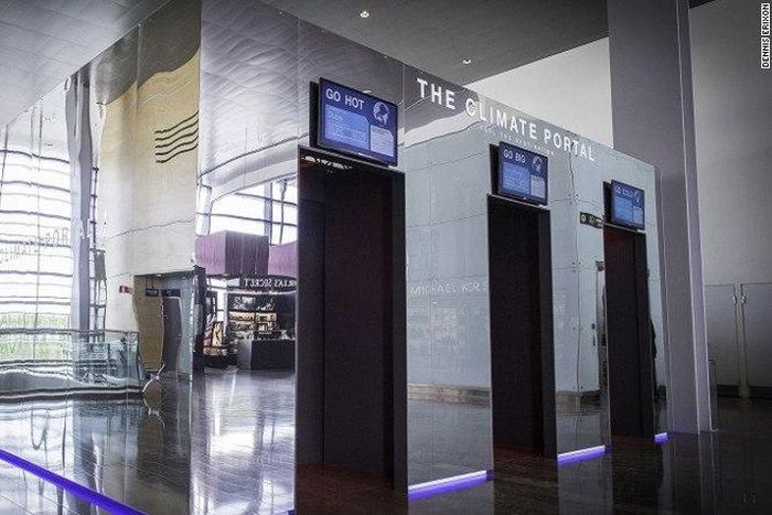 Stockholm airport installs "climate portal" to help travellers sample ...