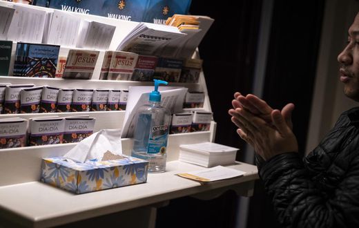 Worship in the Age of Coronavirus: Prayer, Elbow Bumps, Hand Sanitizer ...