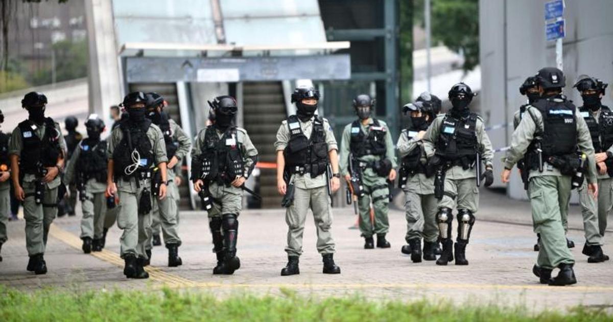 Police swarm Hong Kong ahead of flashpoint anthem debate | Pulse Nigeria