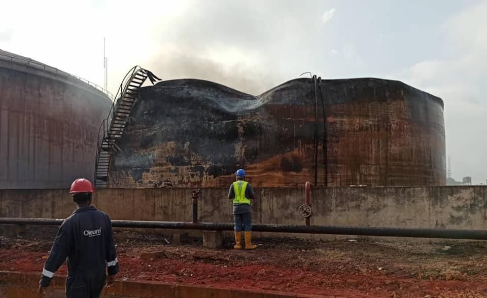 Lagos tank farm fire finally extinguished after 69 hours | Pulse Nigeria