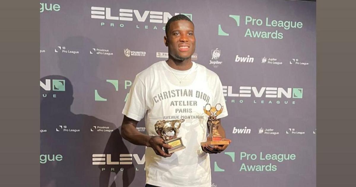 Nigerian striker Paul Onuachu wins Belgian League's Player of the Year ...