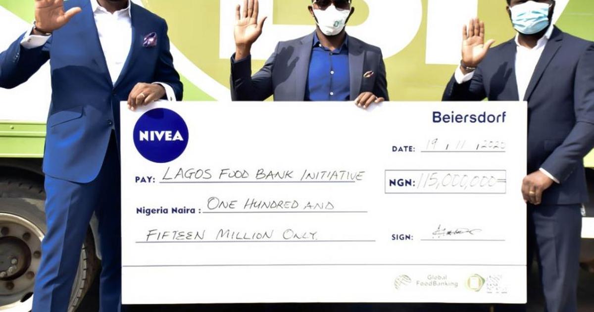 Beiersdorf donates over 115 Million Naira to Lagos Food Bank Initiative ...
