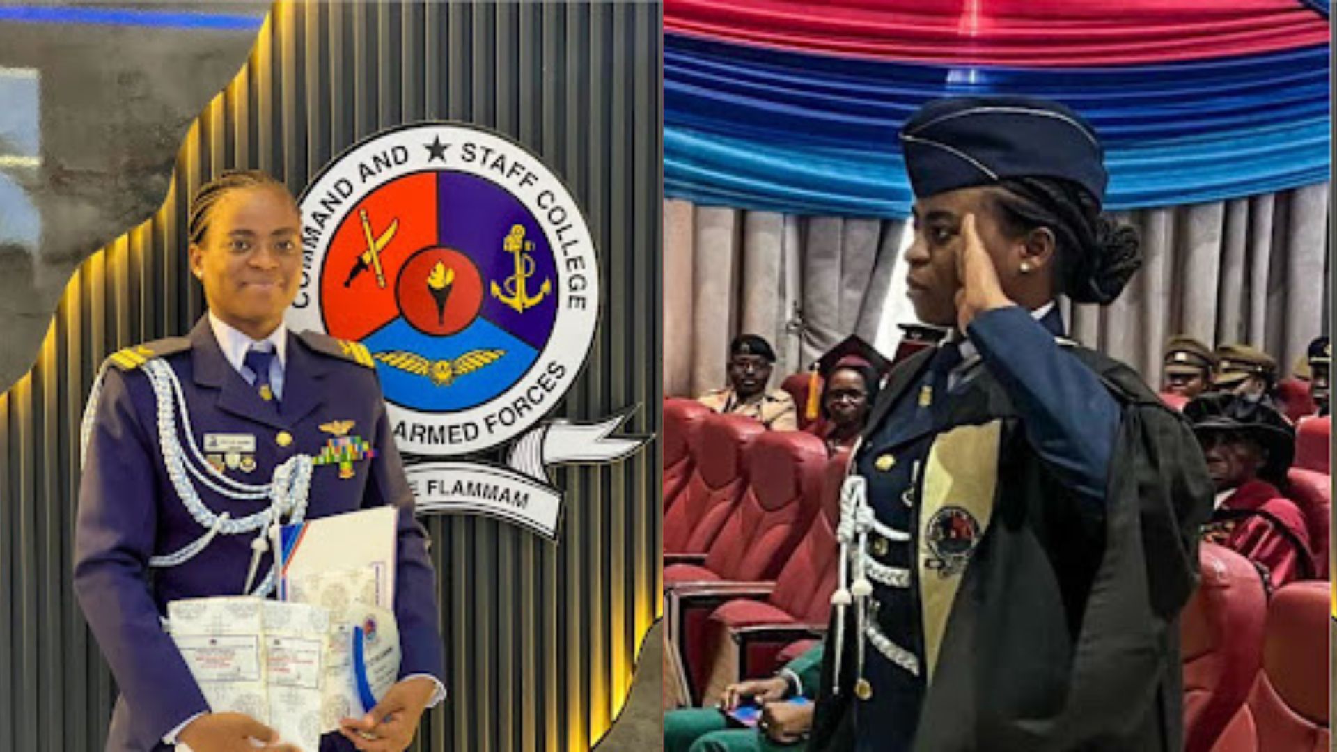 NAF’s 1st female pilot bags honour at Ghana military college | Pulse ...