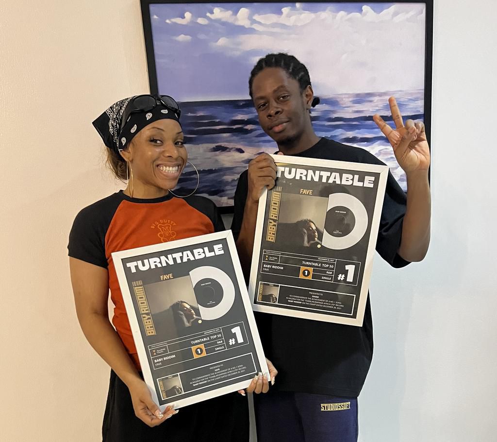 Singing sensation Fave & talented producer Damie get plaques for their ...