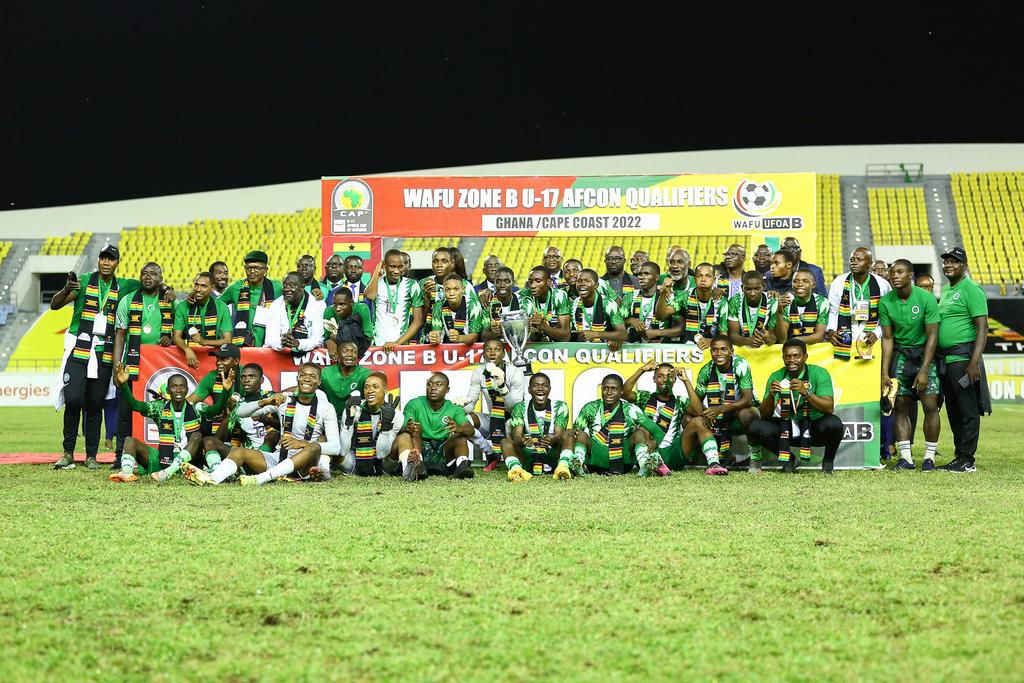 Golden Eaglets celebrate WAFU U-17 triumph with Ghanaian Kente dress | Pulse Nigeria