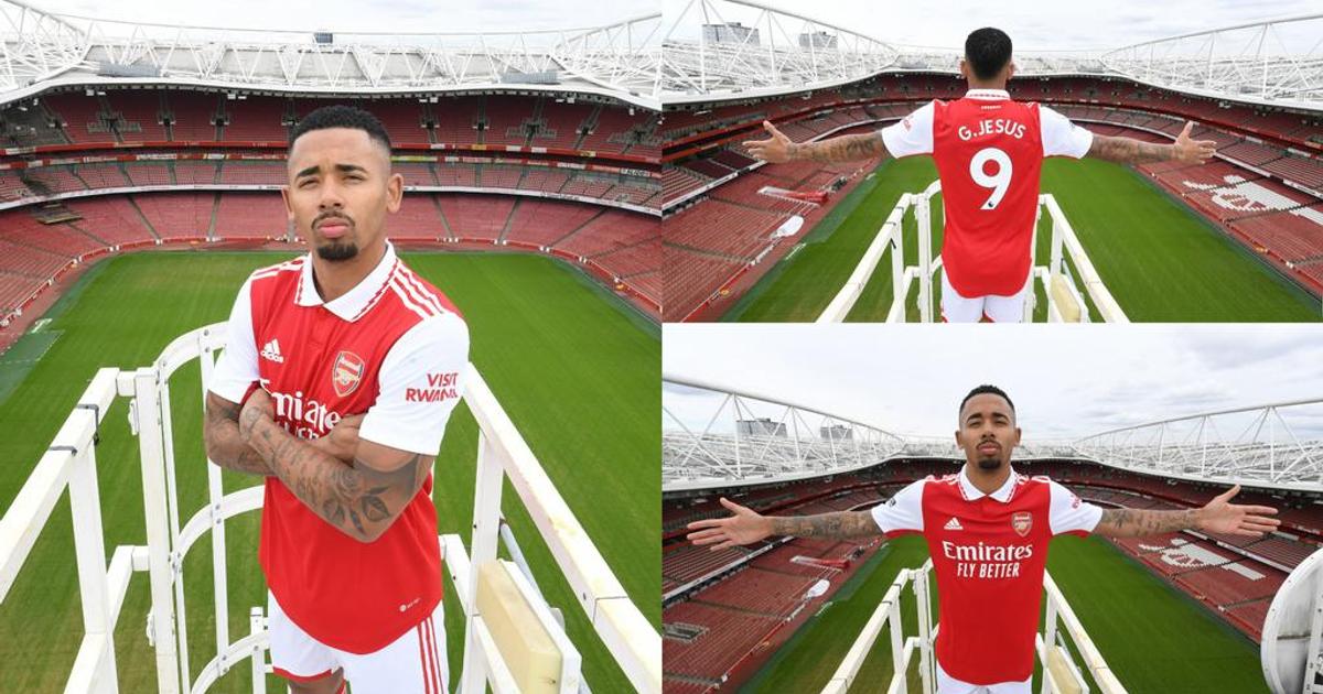Arsenal unveil Gabriel Jesus as new number 9 [Photos] | Pulse Nigeria
