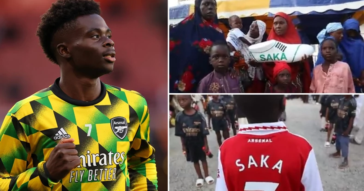 Bukayo Saka: Arsenal star helps 120 Nigerian children have life ...