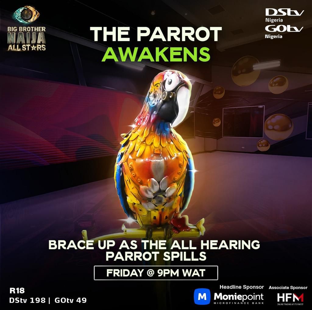 BBNaija All Stars' Parrot set to spill secrets tonight | Pulse Nigeria