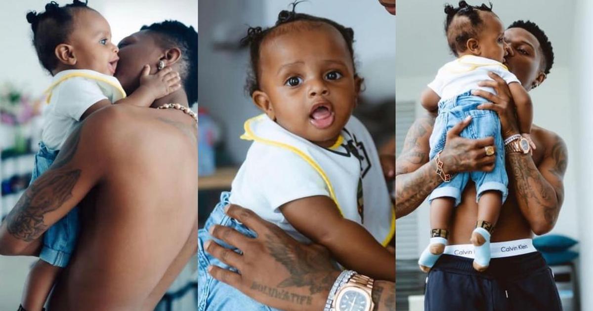 Wizkid shares more enchanting photos of his 4th child, fans go wild ...