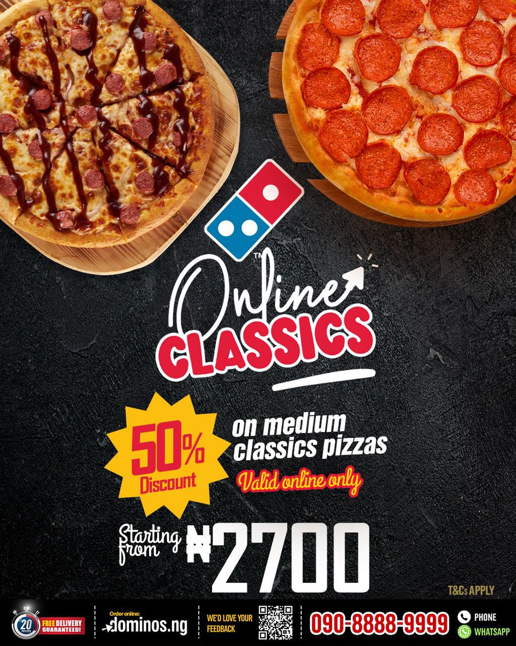 Domino Pizza Deal: Get 50% price slash, and enjoy a seamless online ...