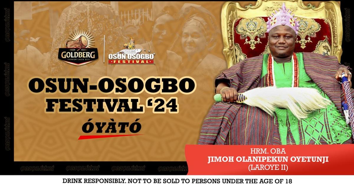 Goldberg Lager Beer celebrates cultural heritage at Osun-Osogbo ...