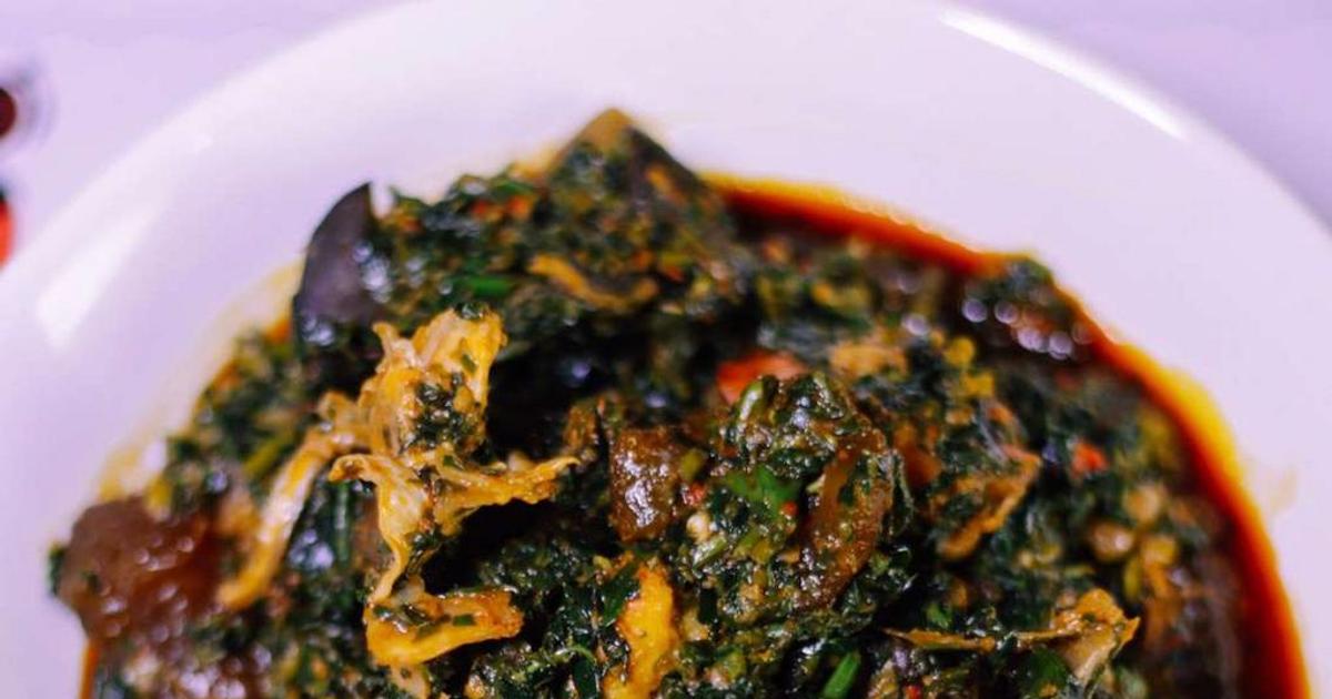 Calabar Delicacy: How to make the perfect pot of Edikang Ikong soup ...