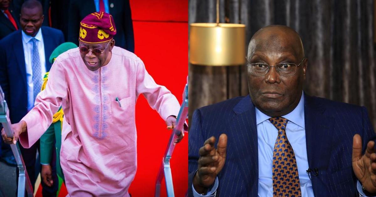 Atiku reacts to viral video of Tinubu's fall at Eagle Square | Pulse ...