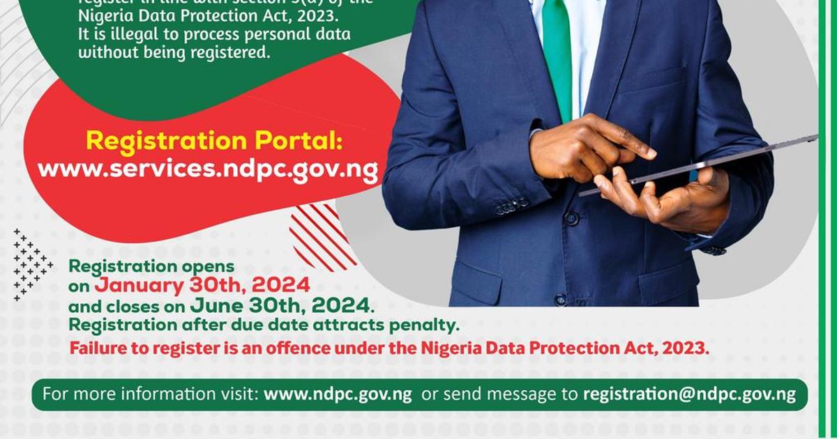 Nigeria Data Protection Commission announces registration notice for ...