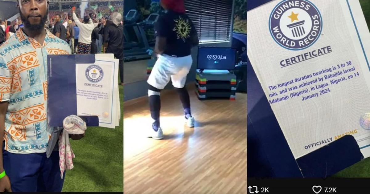 'Yes' - Guinness World Records confirms man's twerking record | Pulse ...