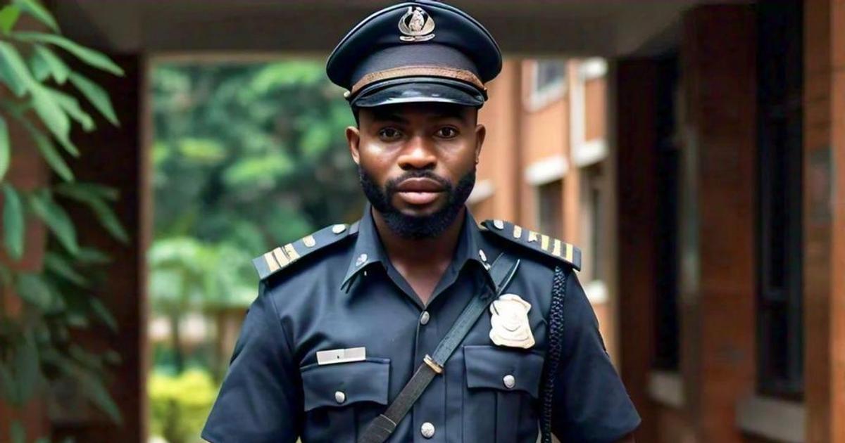 To survive on ₦40k salary, school security guard with 5 kids stops ...