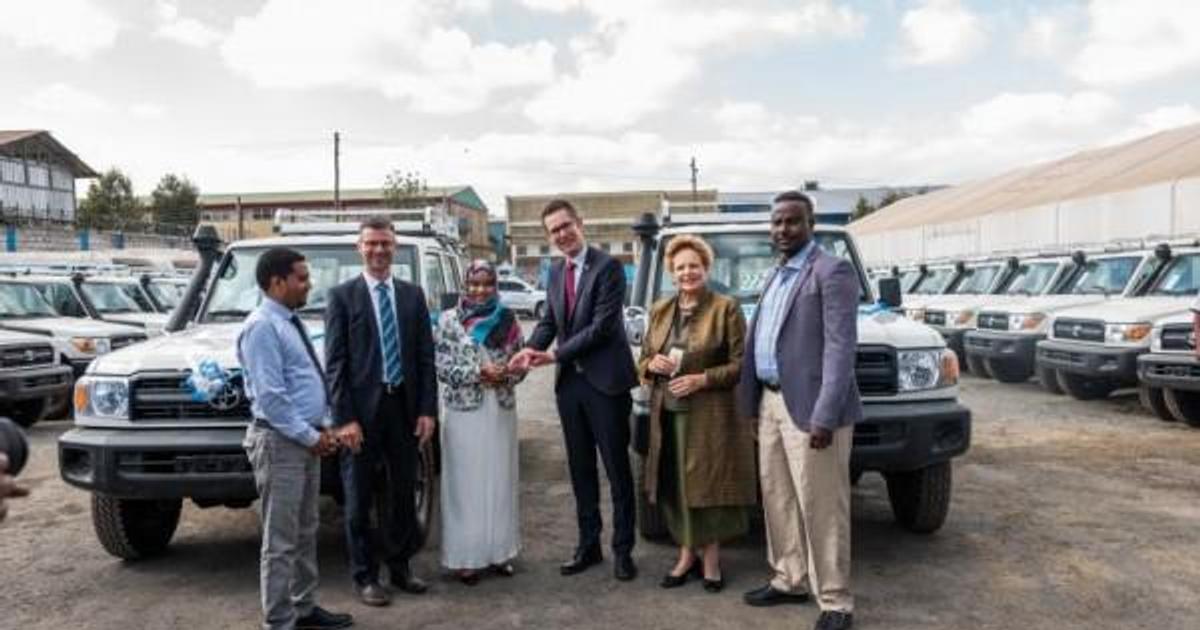 Germany and UNICEF hand over 30 vehicles to support mobile health and ...