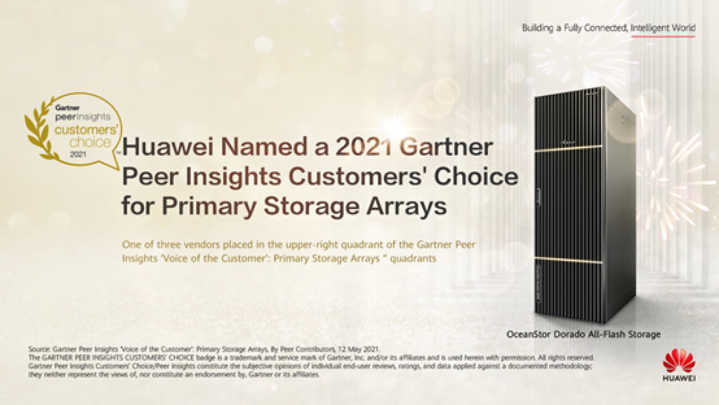 Huawei is Named a 2021 Gartner Peer Insights Customers' Choice for ...