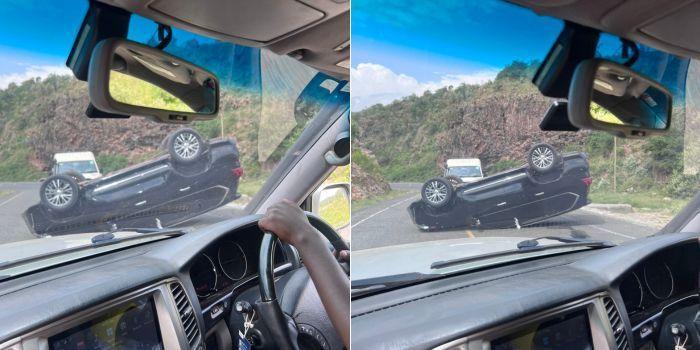Escorts injured as President Ruto convoy driver flips Lexus