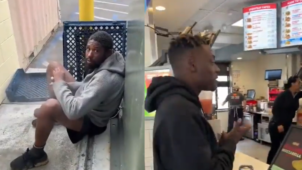 Video: YouTuber sparks outrage after eating food bought for homeless man