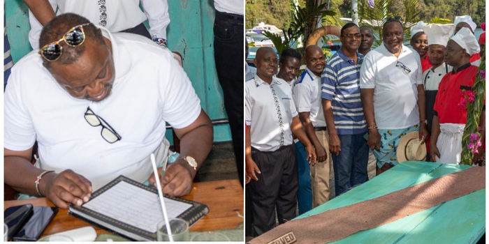 Uhuru takes family to Kenya's 1st floating restaurant [Photos ...